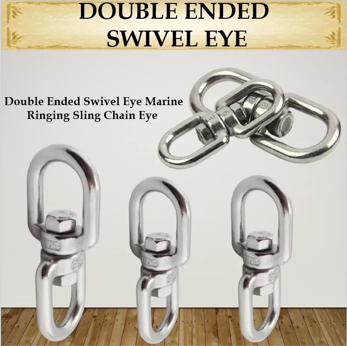 ROPE Lifting 4mm-18mm Stainless Steel Double Ended-Swivel Eye Swivel ...