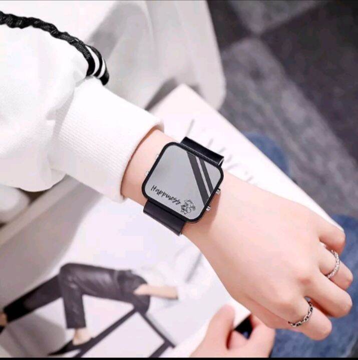 Jam Tangan Viral Digital Cermin Pria Wanita LED | Lazada Indonesia