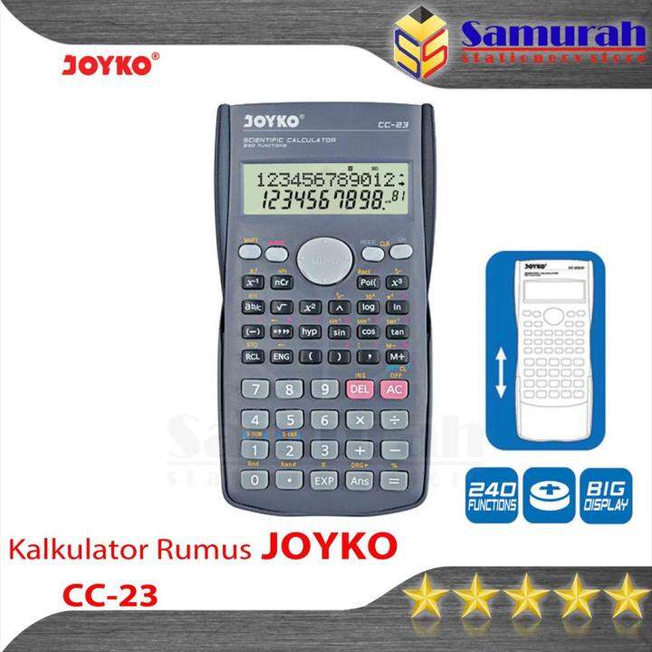 Kalkulator Meja Joyko CC 23 Sin Cos Tan 240 Functions / Calculator Rumus Office CC-23 Slide ...