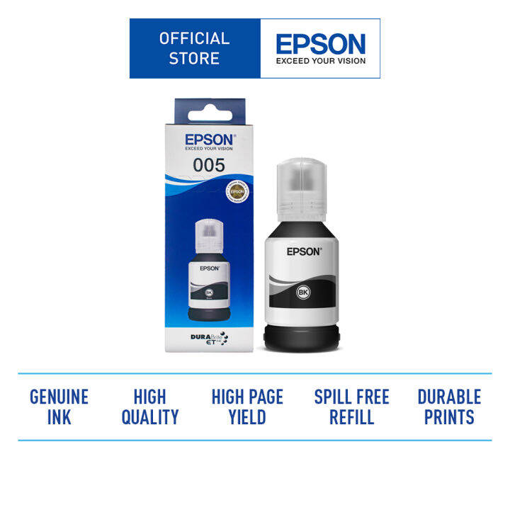 Epson High Capacity Black Ink Bottle 005 (C13T03Q100) | Lazada.co.th