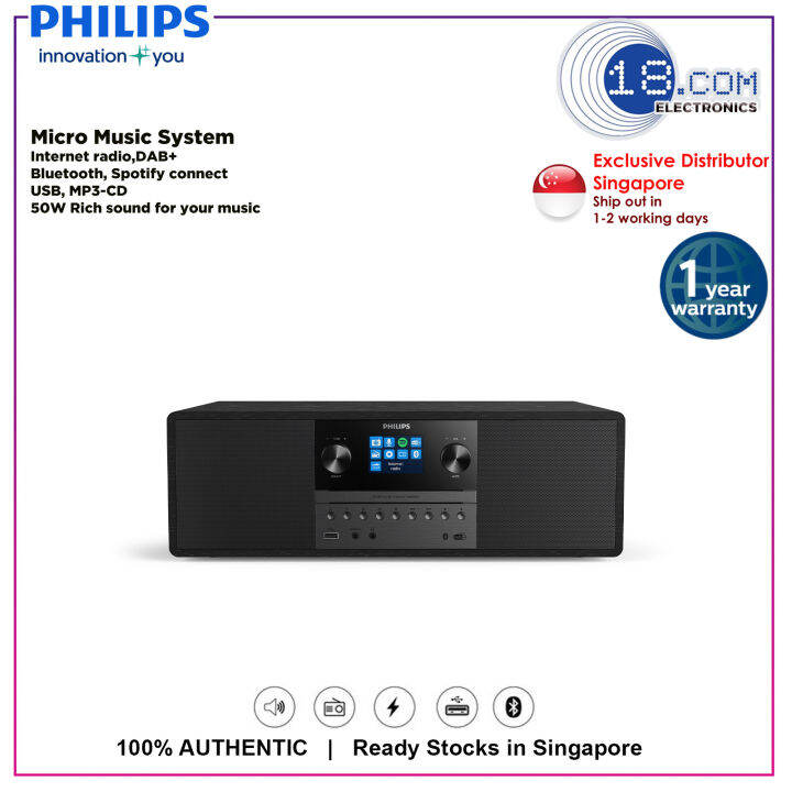 Philips TAM6805/10 Micro Music System | Internet radio | DAB+ ...