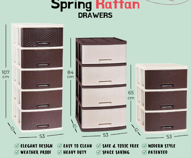 ON STOCK JOLLY 799 3L SPRING RATTAN DRAWER/ LAGAYAN NG DAMIT/ WARDROBE ...