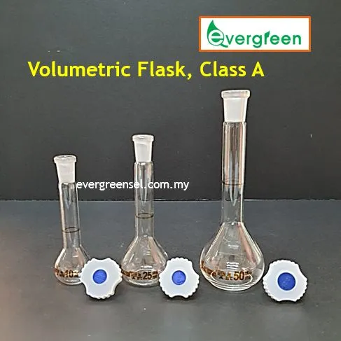 Volumetric Flask Glass, Class A with Plastic Stopper 1000ml | Lazada