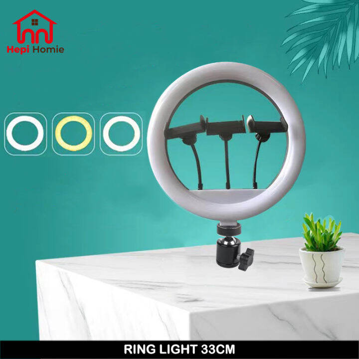 [HH] RING LIGHT LED 33CM LAMPU RINGLIGHT 33 CM MAKE UP VLOG TIKTOK LIVE ...