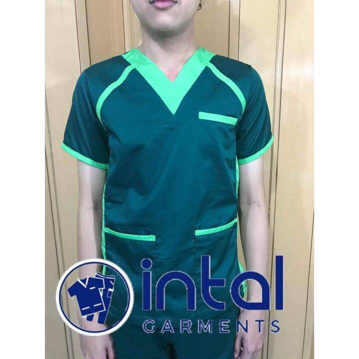 SCRUB SUITS Uniform Polycotton Set 09B Battle Green - Apple by INTAL ...
