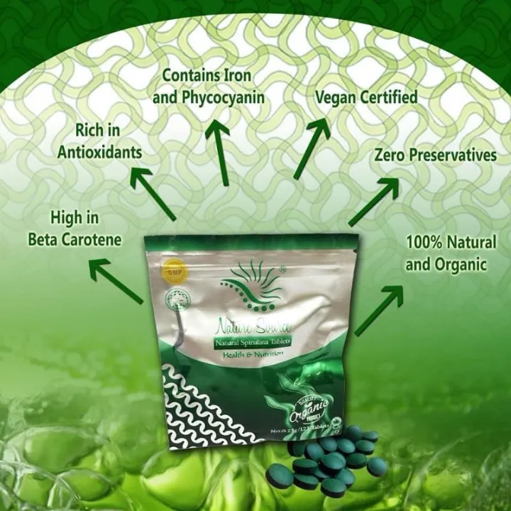 Authentic Naure Source Natural Spirulina Tablets 250s | Lazada PH