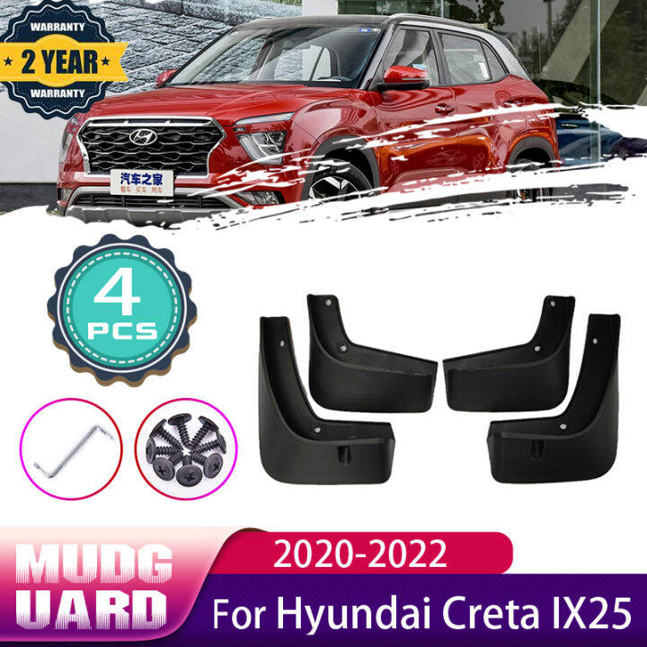 สำหรับ Hyundai Creta IX25 Cantus 2020 2021 2022 SU2 MK2ด้านหน้าด้านหลังล้อ Splash Mud Guards ...