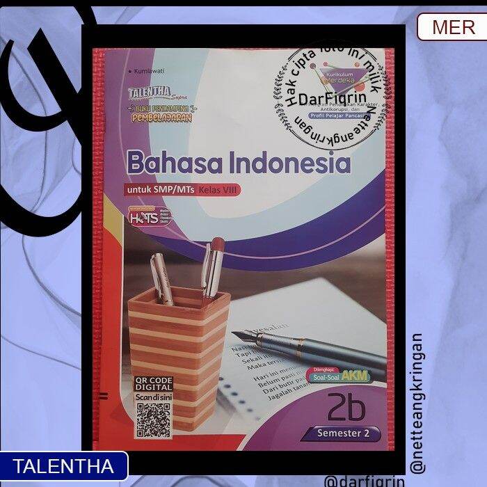 LKS Bahasa Indonesia Kelas 8 Semester 2-SMP/MTs KURMER Kurikulum Merdeka-Talentha-HOTS ...