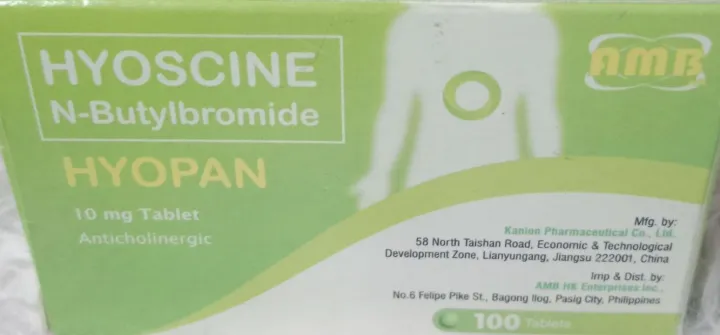 Hyospan 10mg Generic of Buscopan 10 tablets only | Lazada PH