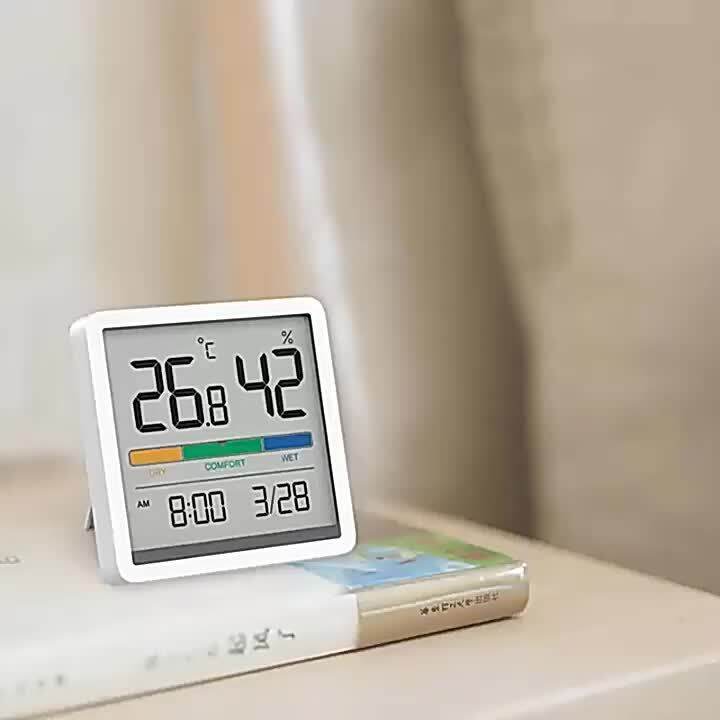Miiiw Mute Temperature And Humidity Clock Home Indoor High-precision CF ...