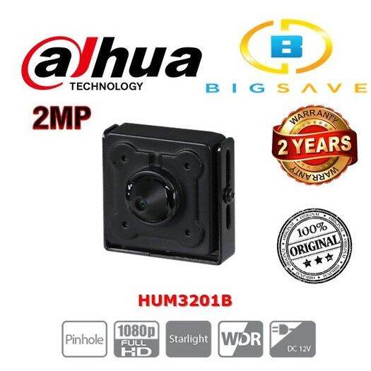 DAHUA 2MP ANALOG HUM3201B STARLIGHT HDCVI IR 2.8MM PINHOLE ATM CAMERA ...