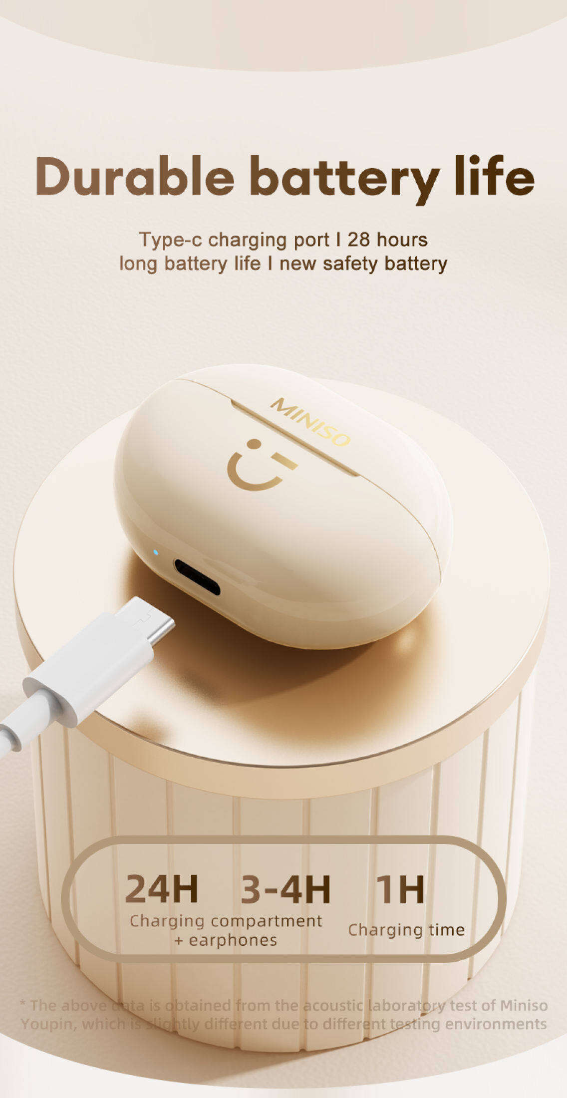 Miniso M08มินิโซะหูฟังออกกำลังชุดหูฟังเสียงคุณภาพสูงไม่มีเสียงรบกวนชุดหูฟังบลูทูธไร้สายเหมาะ ...