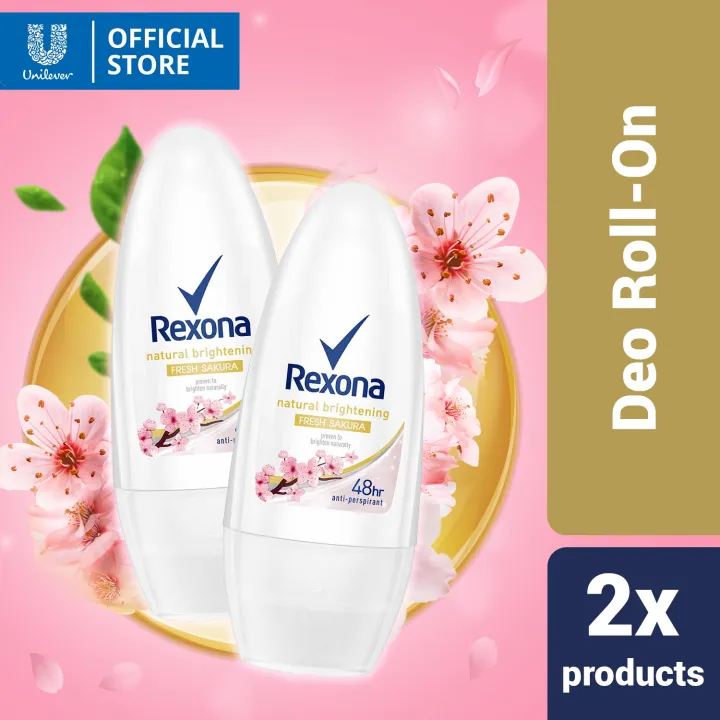 Rexona Women Natural Whitening Fresh Sakura Antiperspirant Brightening ...