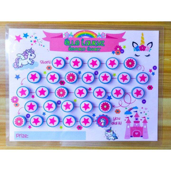 REWARD CHART FOR KIDS/ LEARNING MATERIALS (PERSONALIZED) | Lazada PH