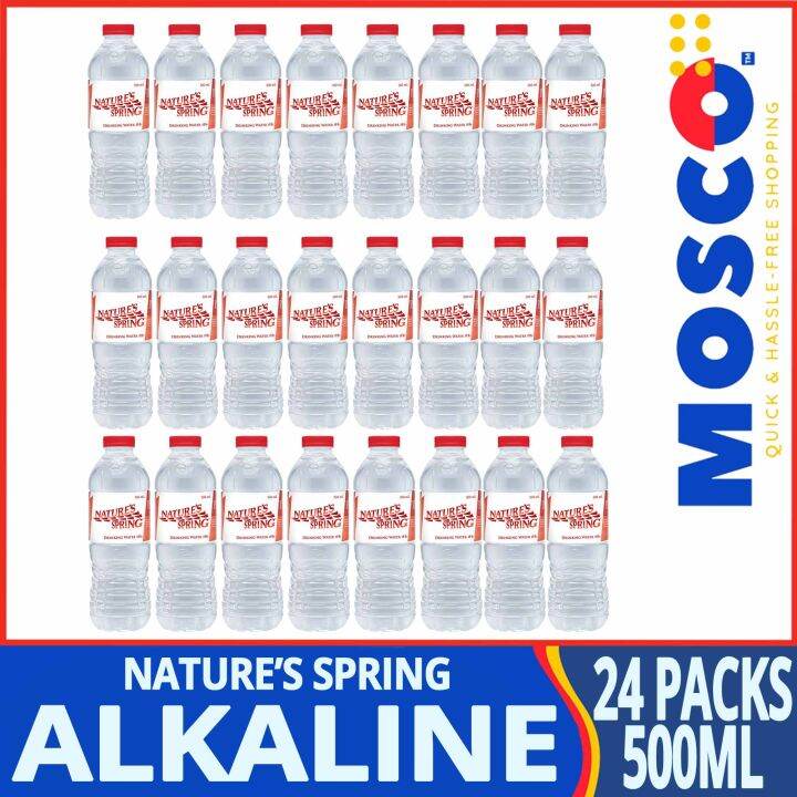 Nature's Spring Alkaline Water 24packs x 500ml | Lazada PH
