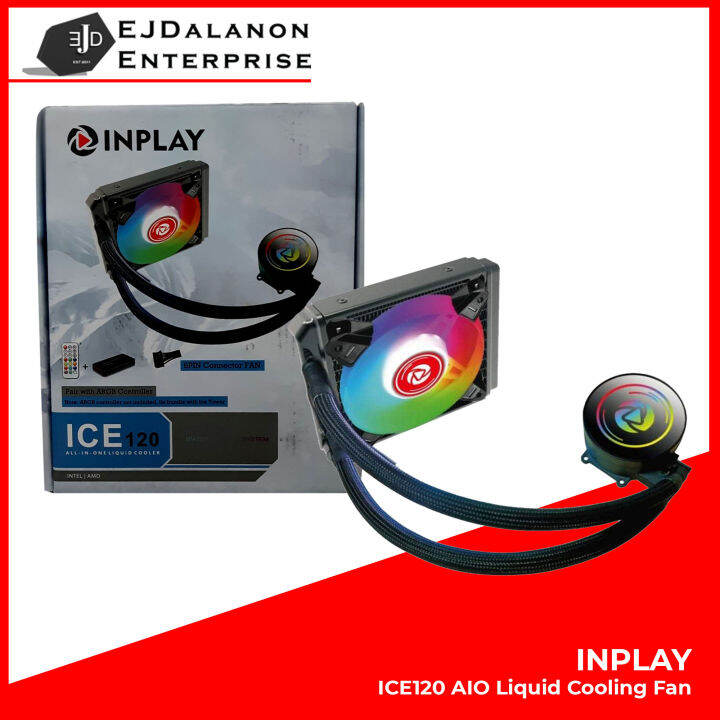 Inplay ICE120 AIO Liquid Cooling RGB Fan | AIO Liquid Cooling Fan | CPU ...