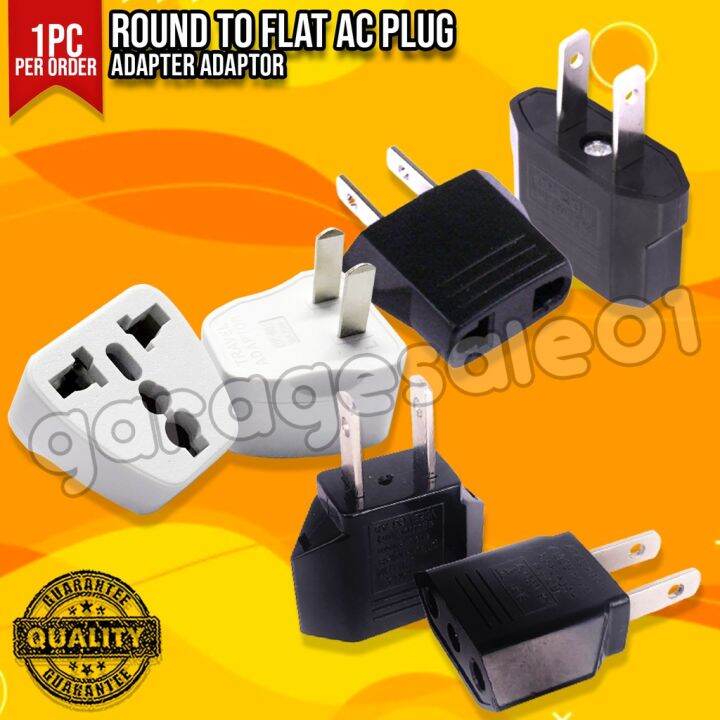 ⚡Round To Flat AC Plug Adapter Adaptor⚡ | Lazada PH