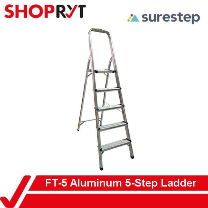 Surestep FT-5 Aluminum 5-Step Ladder | Lazada PH