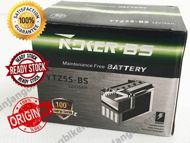 ROKER Battery Bateri YTZ5-BS YTZ5S Y15ZR FZ150 NOUVO EGO LC 135 WAVE ...