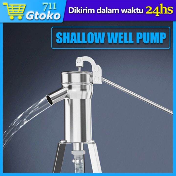 Pompa air manual pompa pengocok sumur bertekanan stainless steel ...