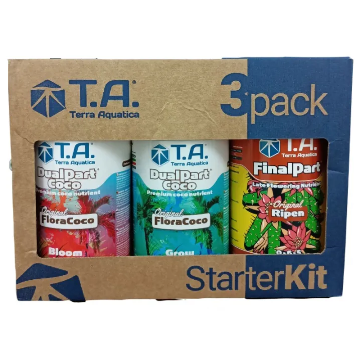 Terra Aquatica DualPart Coco Starter Kit ( DualPart Coco Grow 500ml, DualPart Coco Bloom 500ml ...