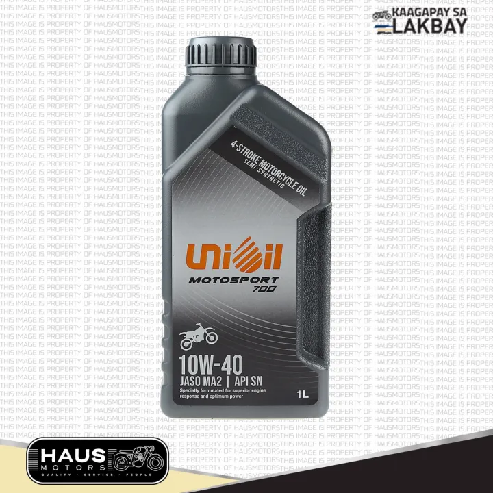 Unioil Motosport 700 4t Semi Synthetic 10w-40 Sn Ma2 1l | Lazada PH
