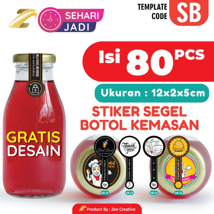 Stiker Segel Kemasan Seal Garansi Produk Makanan Isi 80pcs | Lazada ...