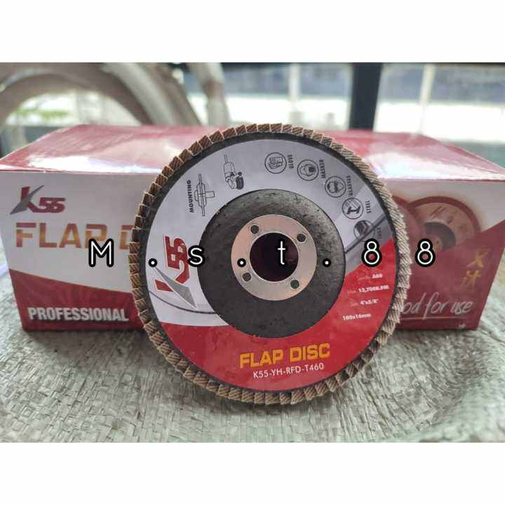 K55[20PCS]FLAP Disc 4 inch Grit 60 poles Amplas susun Gerinda | Lazada Indonesia