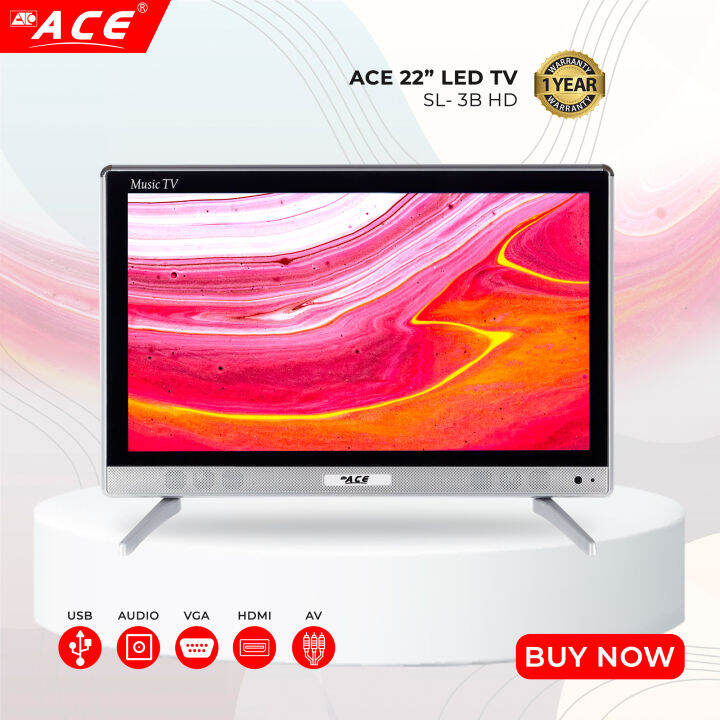 ACE 22" LED TV SL - 3B HD Frameless Flat screen TV | Lazada PH