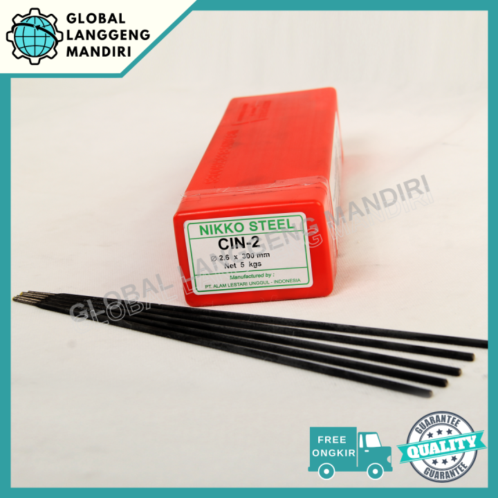 KAWAT LAS CIN2 2.6MM (1KG) NIKKOSTEEL / KAWAT LAS LISTRIK CIN 2 2.6MM NIKKO | Lazada Indonesia