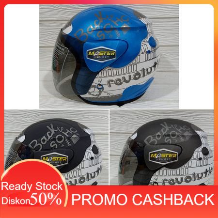 HELM MOTOR SNI HALF FACE EVOLUTION MOTIF HELM MOTOR SNI DEWASA MURAH ...