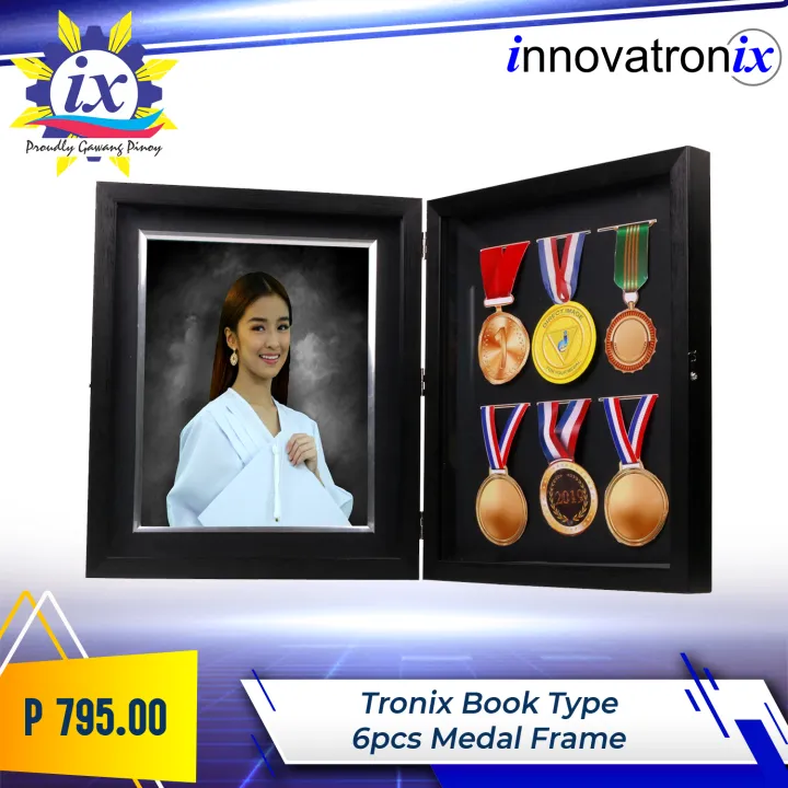 Innovatronix/Tronix Booktype Medal Frame - Black Polystyrene Medal ...