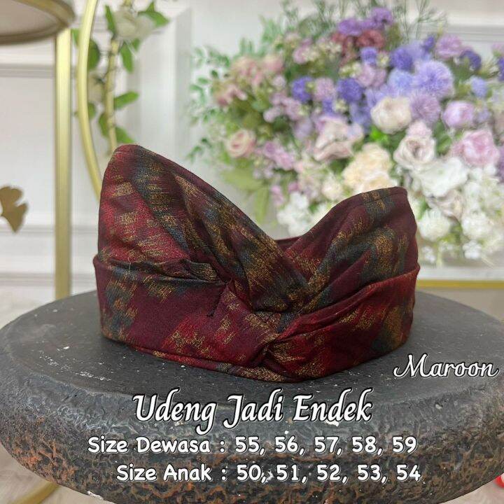 Udeng Jadi Motif Endek tersedia untuk udeng anak dan udeng dewasa udeng ...