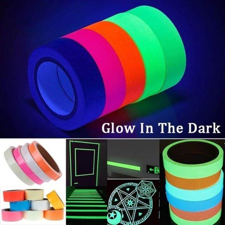Colorful Glow Tape Self-adhesive Sticker Removable Luminous Tape ...