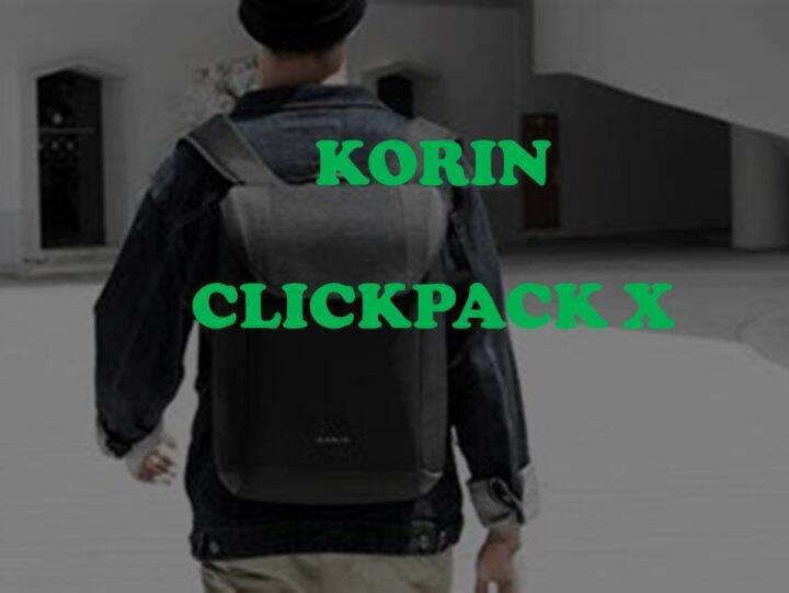 KORIN CLICKPACK X Anti-theft Backpack, Cut Proof, Weatherproof, 15 ...