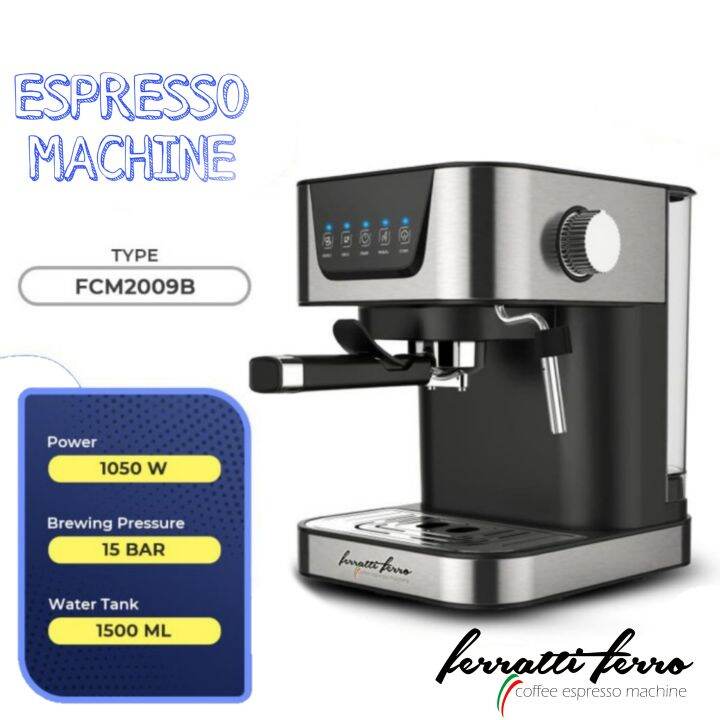 Mesin Kopi Espresso / Espresso Machine Ferratti Ferro FCM-2009B ...