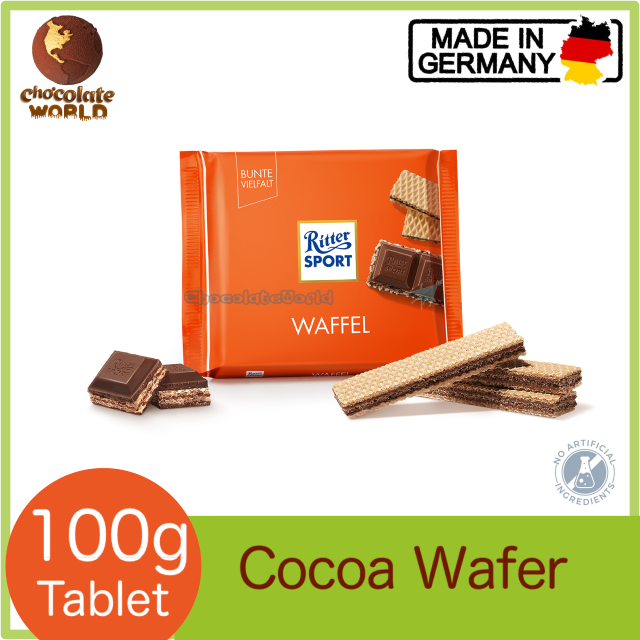 Ritter Sport Cocoa Wafer Chocolate Bar 100g (Made in Germany) | Lazada