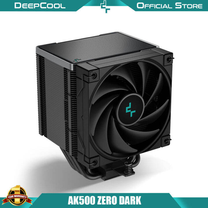 DEEPCOOL AK500 ZERO DARK high-performance single tower CPU cooler (R-AK500-BKNNMT-G-1) | Lazada PH