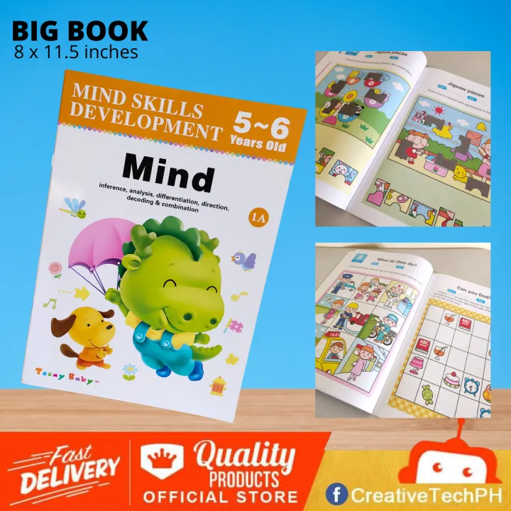 1A Big Book MInd Skills Development Books for 5-6 Years Old | Lazada PH