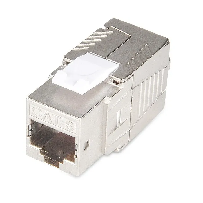 NETWORK RJ45 CAT6A CAT8 KEYSTONE JACK MODULE SOCKET FULL SHIELDED ...