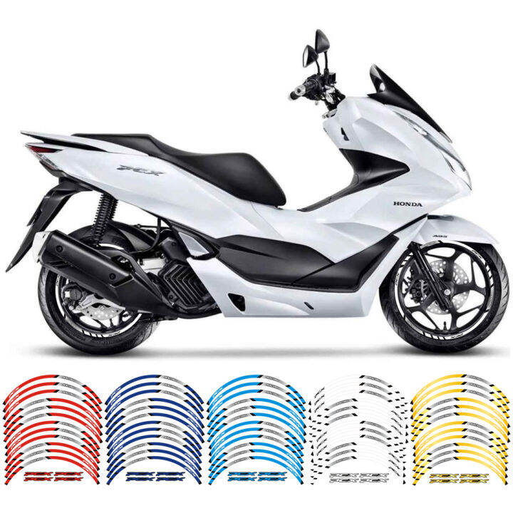 PCX LOGO Reflective RIM Cutting Sticker Decal Set Mags For HONDA PCX125 ...