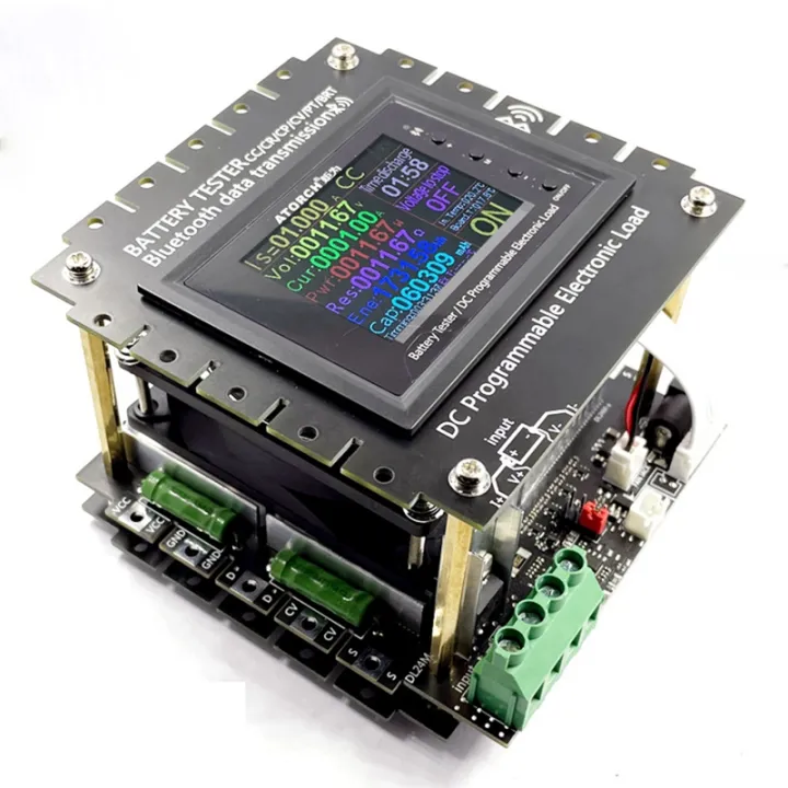 New 150W All-In-One 20A DC Power USB Tester Electronic Load Lithium ...