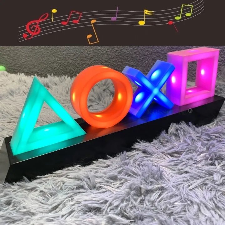 {hot} Voice Control Game Icon Light for PS4 for Playstation Player ...