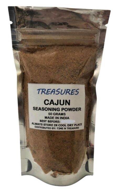 Treasures Cajun Seasoning Powder - Hot & Savory Spice Blend - 100% Pure ...