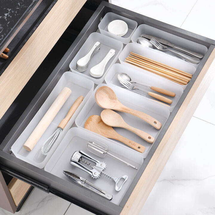 Divided sorting sorting box partition kitchen tableware cabinet built ...