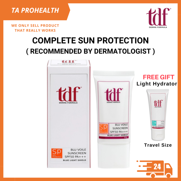 TDF Blu Voile Sunscreen SPF50 PA+++ 50g | Lazada