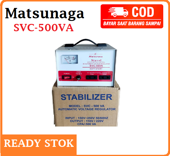 Stabilizer Matsunaga 500watt 500 Watt 500w Stavol SVC-500N | Lazada ...