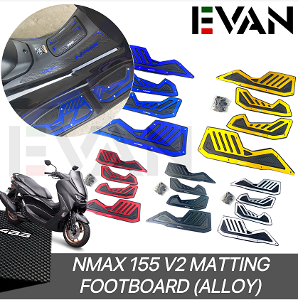 Evan.com Nmax 155 2020 v2 Footrest Step Board Matting Alloy Quality ...