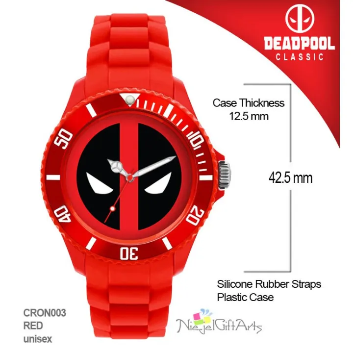 Deadpool Logo Watch / CLASSIC / COD | Lazada PH