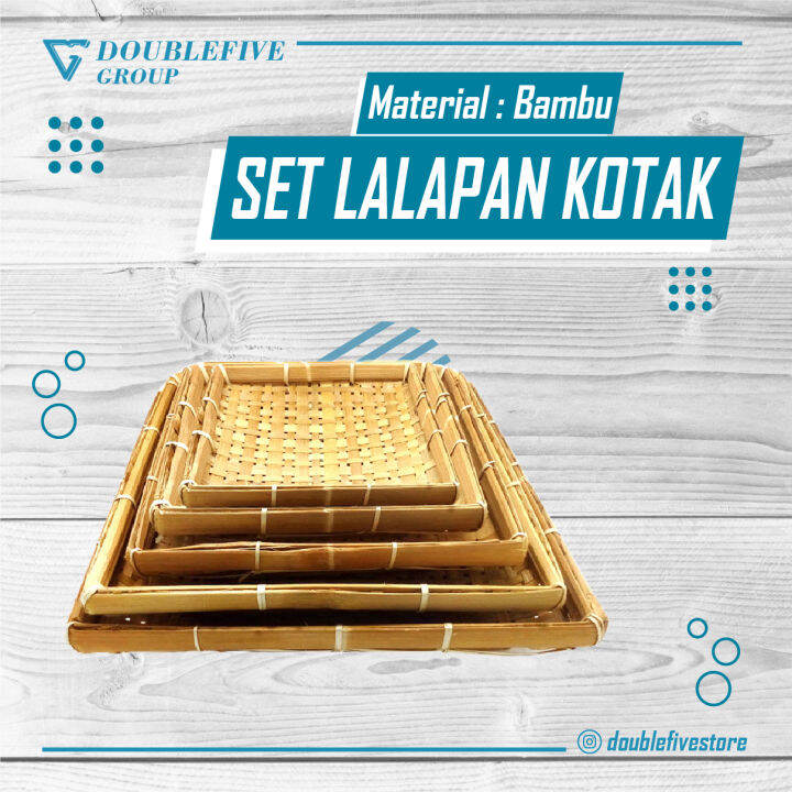 Bambu Tradisional Kotak Set Tempat Lalapan - Coklat | Lazada Indonesia